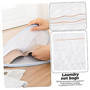 Cabilock 3pcs Hotel Organizer Pouches Washer Net Clothing Bag Factories Machine Mesh for Protector Guard Makeup Washing Travel College Wash Lingerie Bags Dorm Home Zipper Clothes