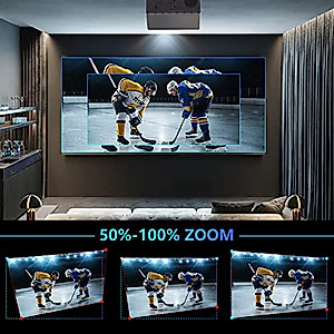 5G WiFi Bluetooth Projector- Native 1080P 4K Support Movie Projector, REPABOW 550 ANSI 300" Display 4D/4P Keystone Correction Home Theater Projector Sync for Phone, Fire Stick, HDMI, PC, Laptop, PS5