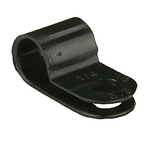 Metra Electronics Install Bay BCC14 1/4-Inch Cable Clamp, Black (100-Pack)