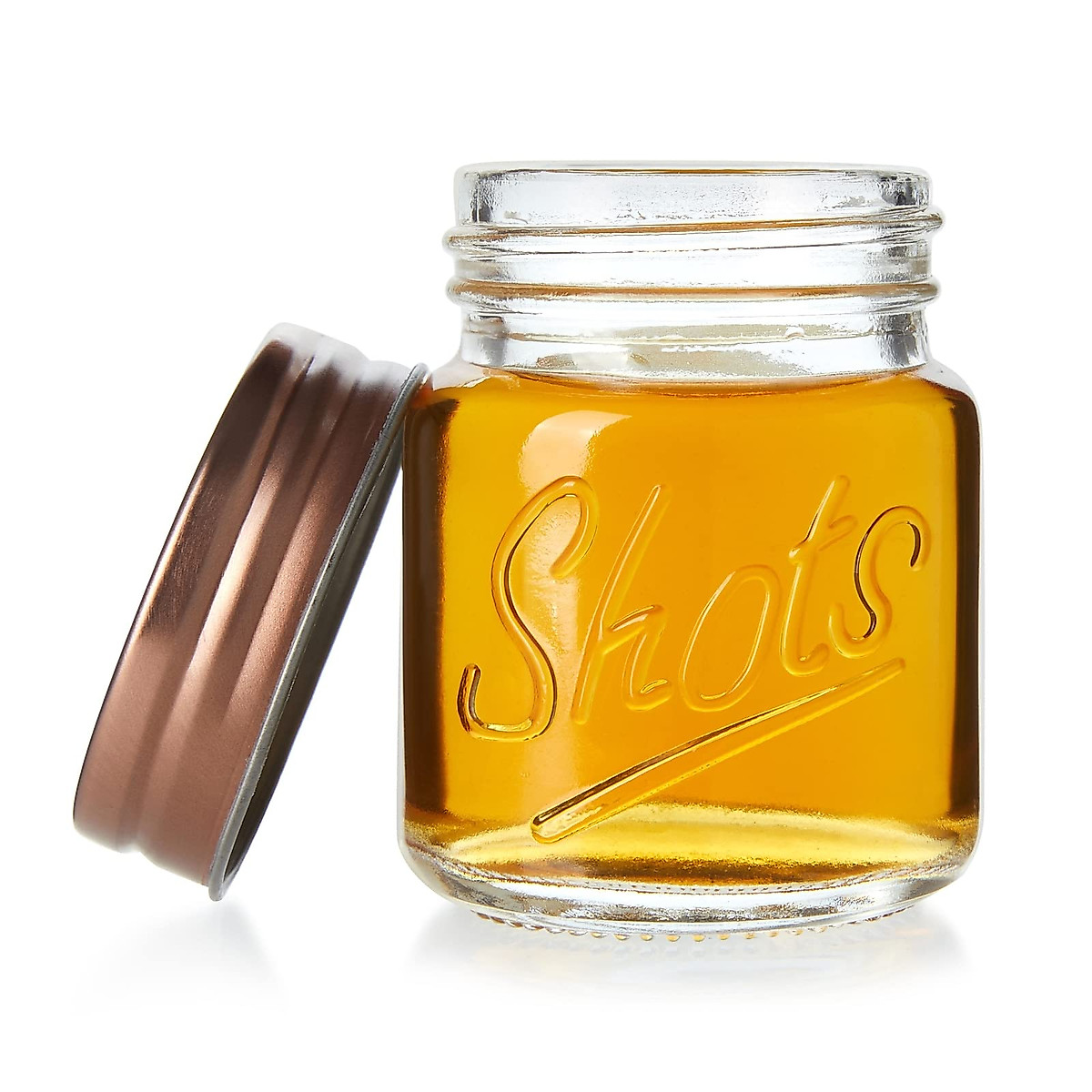 Juvale 12 Pack Mini Mason Jar Shot Glasses with Lids, 2 oz for Ginger Shots, Juices, Cocktails, Homemade Sauces