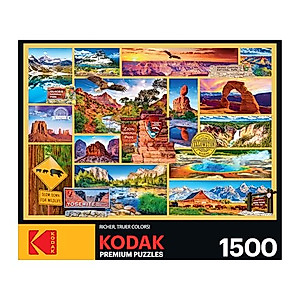 RoseArt - Kodak - US National Parks - 1500 Piece Jigsaw Puzzle for Adults
