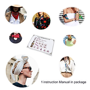 YOUR SMILE Silk Feeling Like Scarf Women’s Fashion Pattern Large Square Satin Headscarf Headdress 24''x24'',Colorful Flower