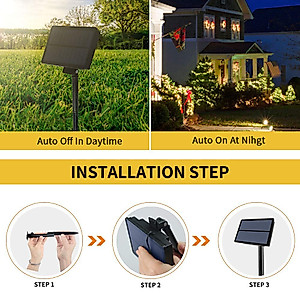 VTECHOLOGY 500LED Solar Christmas Lights, 170Ft Christmas Tree Lights with 8 Lighting Modes Waterproof Outdoor Lights for Patio Party (Multicolor)