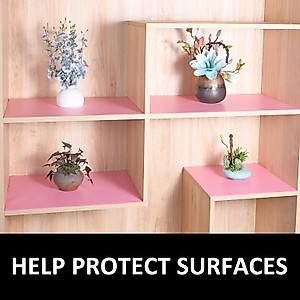 Rxemohesuoh Original Non-slip Drawer and Shelf Liner,Eco-friendly Materials,Non Adhesive,Powerful Grip,Soft cut,Durable and Reusable,17.5IN x 20FT Roll,For Drawers,Shelves,Cabinets,Tables,Kitchen,Pink