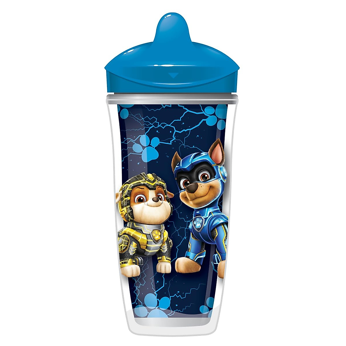 Playtex Baby Sipsters Stage 3 PAW Patrol Spout Cups, Spill-Proof, Leak-Proof, Break-Proof - Red & Blue, 9 Oz, 2 Count