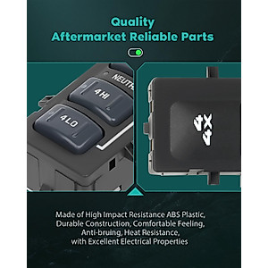 15067877, 19168769 4WD Selector Switch, 4x4 Wheel Drive 3 Button Transfer Case Switch fitS for Chevrolet Silverado 1500/2500 /3500 2001-2002/For for GMC K1500/K2500 Suburban 1998-1999/ for GMC SIER