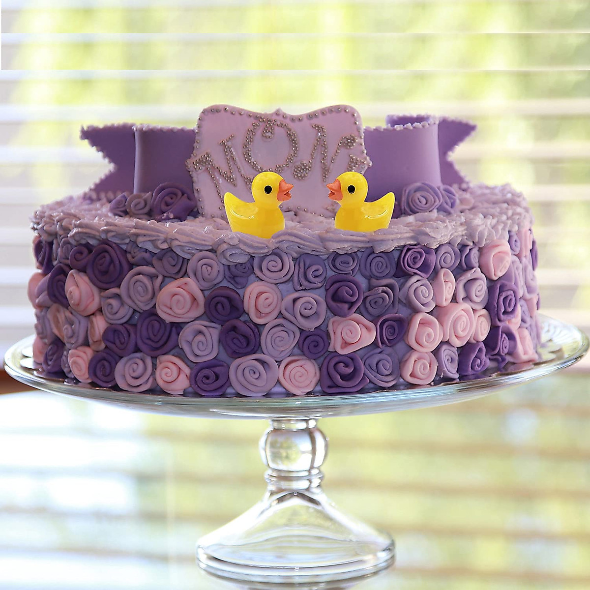 Yuronam 70 Pcs Tiny Ducks Mini Resin Ducks Miniature Ornaments for Slime, Dollhouse, Garden Decoration(Mixed Duck)