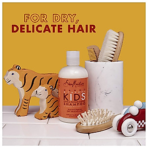 Shea Moisture Kids Shampoo - Extra-Nourishing Shea Butter, Mango & Carrot Hair Detangler with Orange Blossom Extract, Sulfate-Free Shampoo for Kids, 8 Oz (Pack of 2)