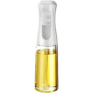 Oil Sprayer for Cooking, 200ml Glass Olive Oil Sprayer Mister, Olive Oil Spray Bottle, Kitchen Gadgets Accessories for Air Fryer, Canola Oil Spritzer, Widely Used for Salad Making, Baking, Frying, BBQ