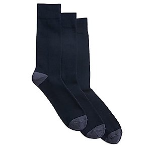GAP Mens Crew Socks, Multi-Pack Adult Socks, Soft & Stretchy, New Classic Navy, One Size