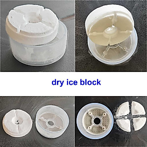 Smart Dry Ice Maker Portable Dry Ice Machine Mini Dry Ice Machine Dry Ice for Smoke Effect Food and Meats Preserving Seafood Tissue Preservation Chill Beer or Wine