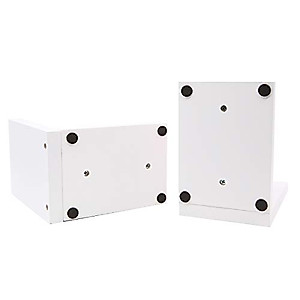 Apol Creative Pink and White Dots A-Z Letter Wood Bookends Book Ends Book Organizers Bookshelf for Kids Study Gift School Office Library Home Desk Decoration