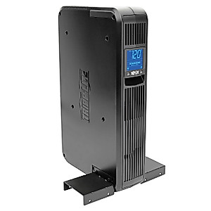 Tripp Lite SMART1500LCD 1500VA Smart UPS Battery Back Up, 900W Rack-Mount/Tower, LCD, AVR, USB, DB9, 3 Year Warranty & Dollar 250,000 Insurance Black