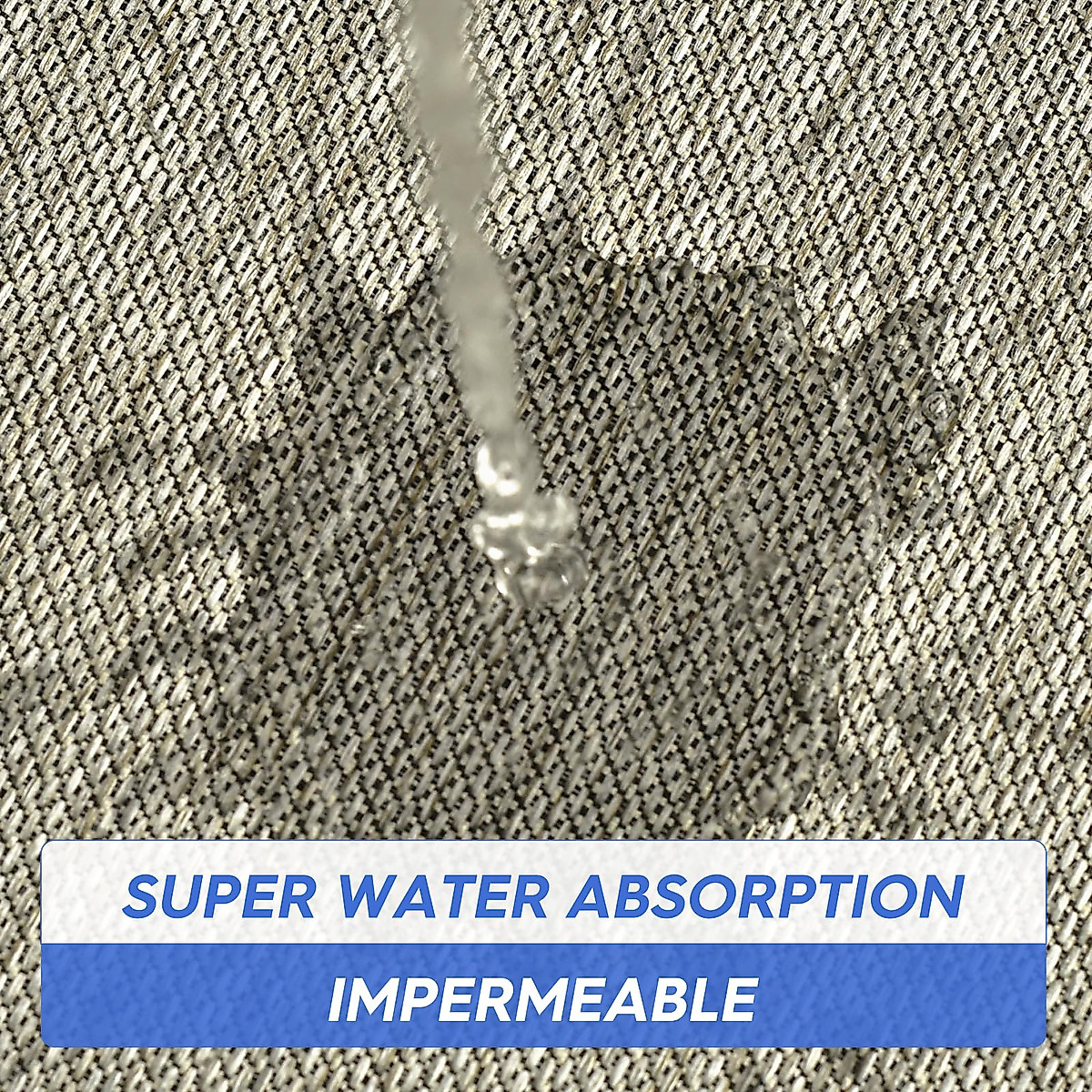 Artoid Mode Rubber Non-Slip Washable Absorbent Kitchen Rugs and Mats Set of 2, Kitchen Mats for Floor Kitchen Runner Hallway Laundry Room in Front of Sink Beige Grey - 17x29 and 17x47 Inch