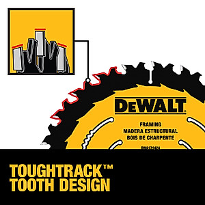DEWALT Circular Saw Blade, 7 1/4 Inch, 24 Tooth, Wood Cutting (DWA171424B10), 10 Count (Pack of 1)