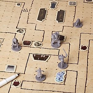 The Master's Atlas: Adventures Blank/Parchment Tabletop RPG Game Board - 26" x 26" Reusable Double-Sided Board Mat for Creating D&D & TTRPG Maps – Customizable GM Accessories for Role Playing Gaming