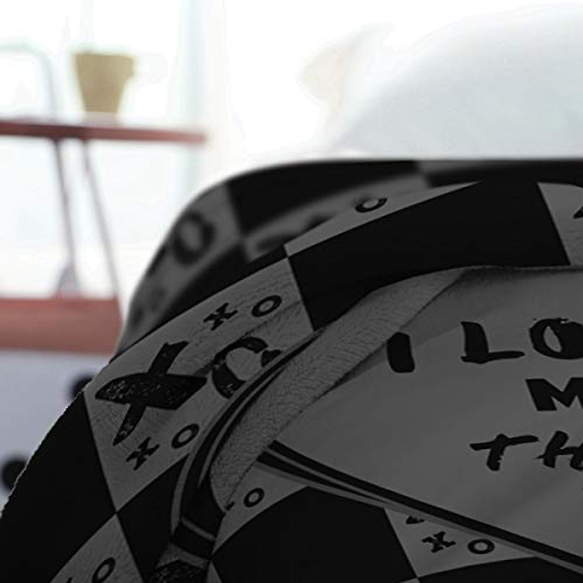 SIGOUYI Flannel Fleece Blanket for All Season Lightweight Throw for Bed Couch Chair Extra Soft Brush Fabric Warm Sofa Blankets, I Love You More The End I Win Black Gray Heart 60"x80"