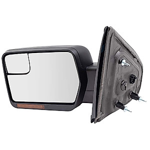 Brock Drivers Power Side View Mirror Heated Signal Reflector Spotter Glass fits 09-14 Ford F-150 Pickup Truck replaces BL3Z17683CA FO1320407