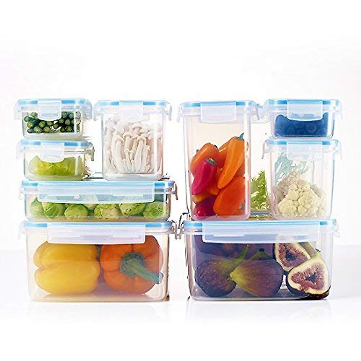 Komax Biokips Food Storage Containers with Lids – Large Storage Containers to Store Fruits, Vegetables, Flour & More – BPA Free Kitchen Storage Containers – Airtight Containers (Set of 3, 81 oz)