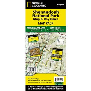 Shenandoah Day Hikes and National Park Map [Map Pack Bundle] (National Geographic Trails Illustrated Map)