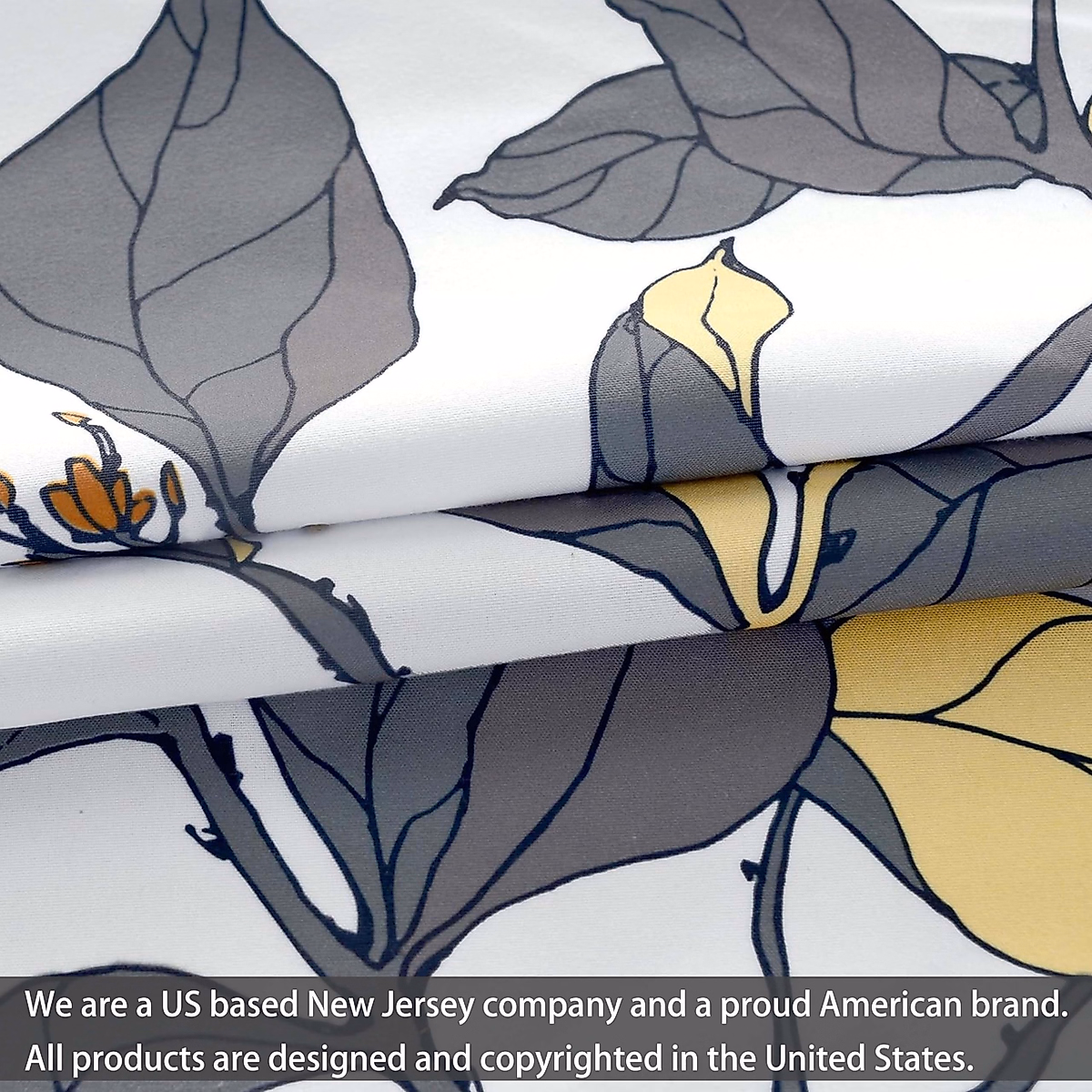 DriftAway 3 Piece Kitchen Curtains with Valance and Tier Sets Yellow Floral Branch Farmhouse Light Filtering 24 Inch Kitchen Window Curtains Over Sink for Bathroom Living Room