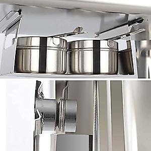 UZOURI Food Warmer, Chafing Dish Stainless Steel Chafing Dish Set Buffet Silver Catering Warmer Set, Rectangle Chafing Dish for Party