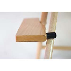 Filmcraft Tall Director's Chair (White Canvas, Natural Frame)