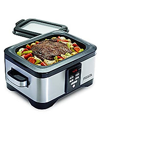 Hamilton Beach Professional Sous Vide Water Oven & Slow Cooker, 6 Quart Programmable, Stainless Steel (33970)
