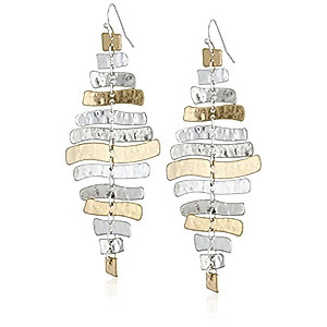 Robert Lee Morris Soho Prisma Two-Tone Sculptural Drop Earrings
