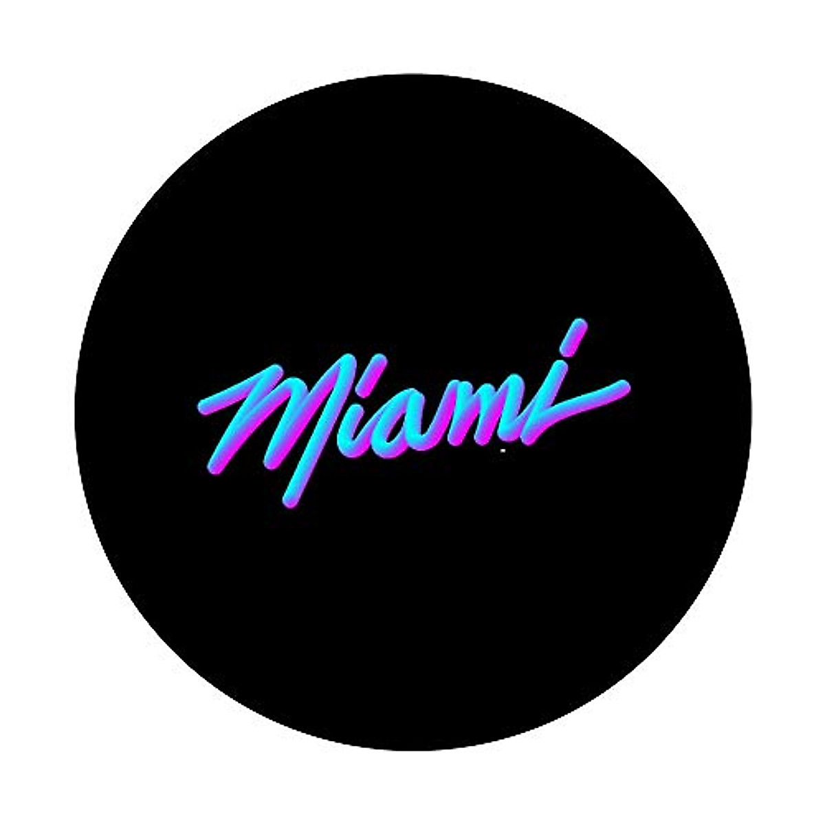 Miami - Vaperwave Synthwave 80s Style Retro Design PopSockets Swappable PopGrip