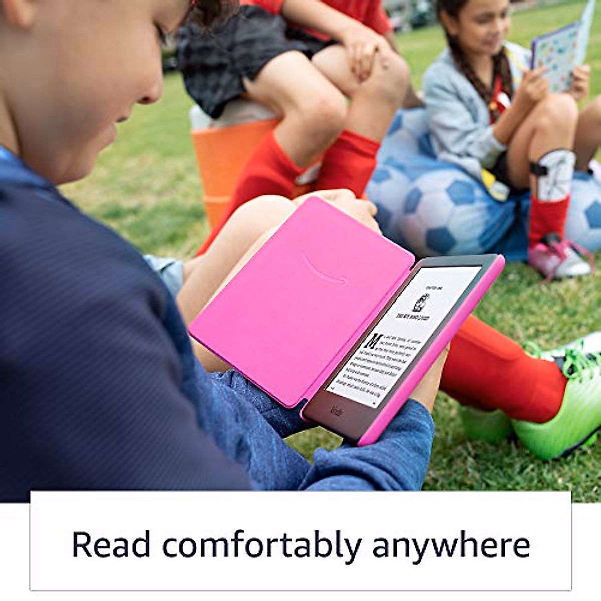 Kindle Kids (2019 release), a Kindle designed for kids, with parental controls - Rainbow Birds Cover.