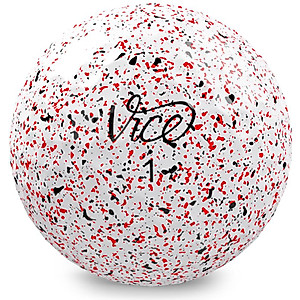 VICE Golf PRO Soft DRIP RED 2020 | 12 Golf Balls | Features: 3-Piece cast Urethane, Soft Feel, high Ball Flight Stability | Profile: for Ambitious Golfers (VG1008099)