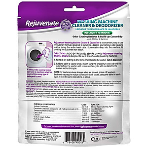 Rejuvenate Washing Machine Cleaner & Deodorizer Tablets 3 Months Supply (3 Tablets)