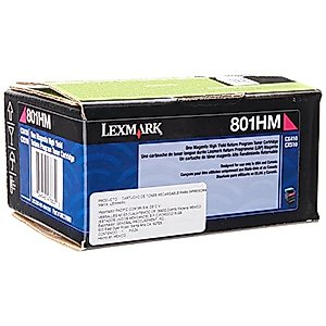Lexmark 80C1HM0 Magenta High Yield Return Program Toner