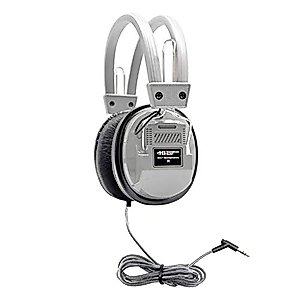 HamiltonBuhl SchoolMate Deluxe Stereo Headphone Gray with 3.5mm Plug