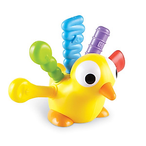 Learning Resources Fine Motor Peacock Pals - 5 Pieces, Ages 18+ months Toddler Learning Toys, Fine Motor and Sensory Toys