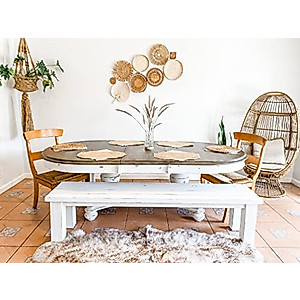 Wicker Wall Decor set of 9. Nursery Wall Decor. Wall Basket Decor. Boho Wall Baskets with Rattan Mirror. Each piece is handmade and varies in color, and variety. |Farmhouse Decor| Boho Decor