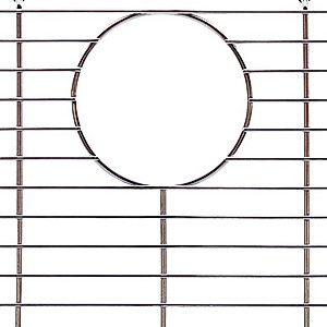 Franke Evolution Universal Double Bowl Sink Protection Grid in Stainless Steel with Rear Drain, FGD75, 13.125" x 11.625" x 1.25"