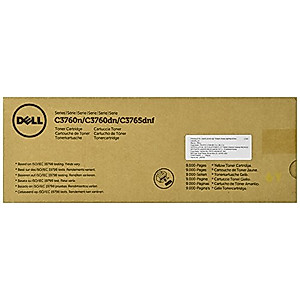 Dell MD8G4 Toner Cartridge C3760N/C3760DN/C3765DNF Color Laser Printer, Yellow