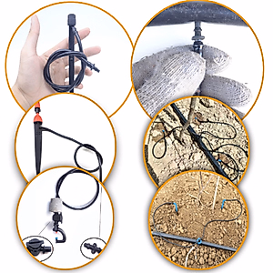 50ft 1/4 inch Drip Irrigation Tubing, Blank Distribution Line Water Hose Garden Watering Tube for Garden Irrigation System