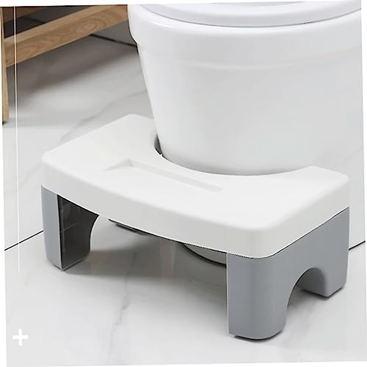 Cabilock 1pc Toilet Stool Footstool Squat Stable Toilet Stool Adults Toilet Stool Foot Rest Stools Bathroom Potty Stool Bathroom Footstool Toilet Step Stool Bathroom Chair White Pp