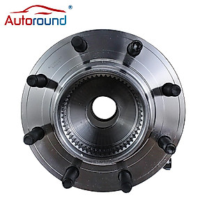 Autoround Front Wheel Bearing Hub Assembly 515020 Compatible with 1999-2004 Ford F250 Super Duty / F350 Super Duty 4x4, 2000-2002 Excursion, SRW Coarse Threads 4WD Only, 8 Lug w/ABS