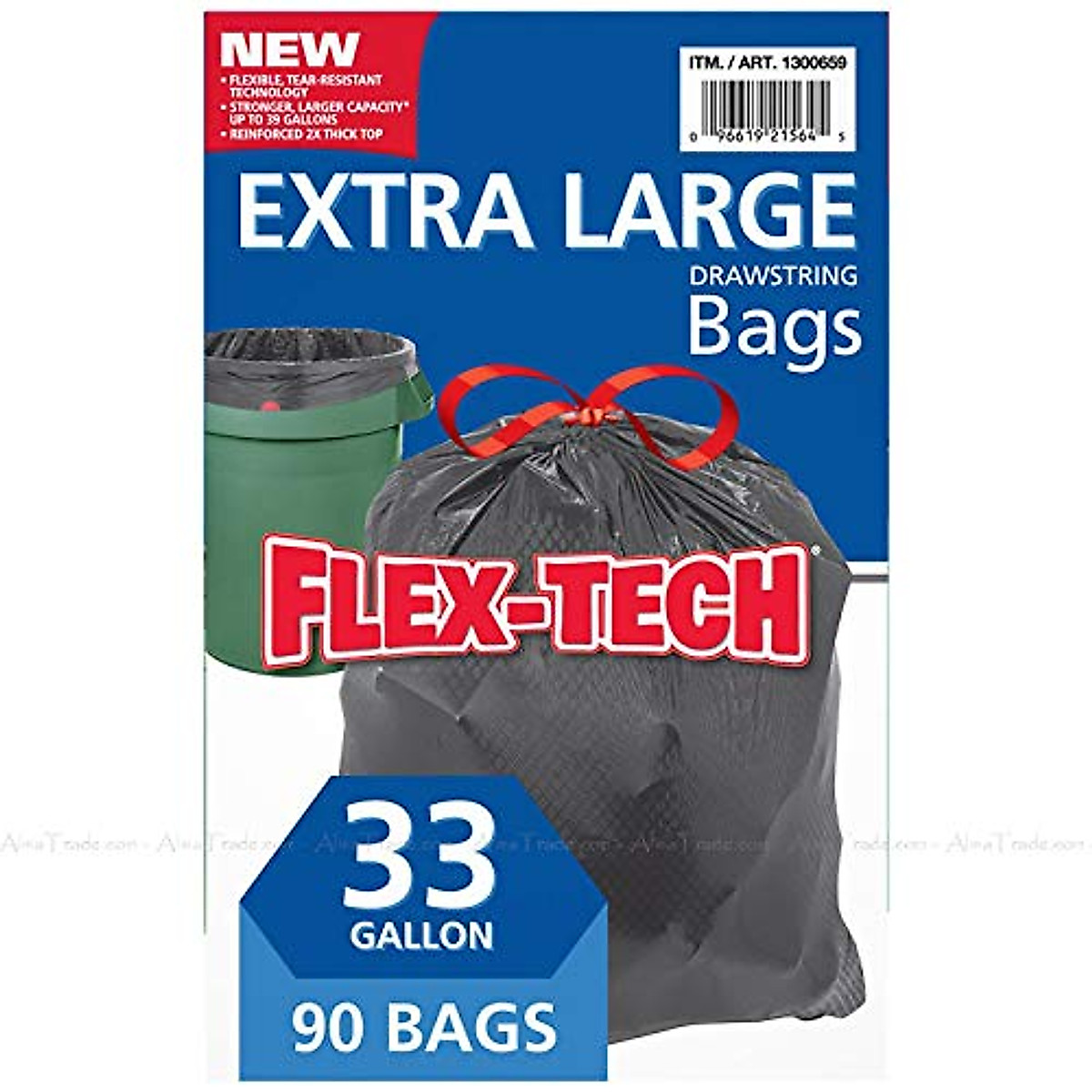 Kirkland Signature Flex-tech 33 Gallon Trash Bag, 90count, 1count