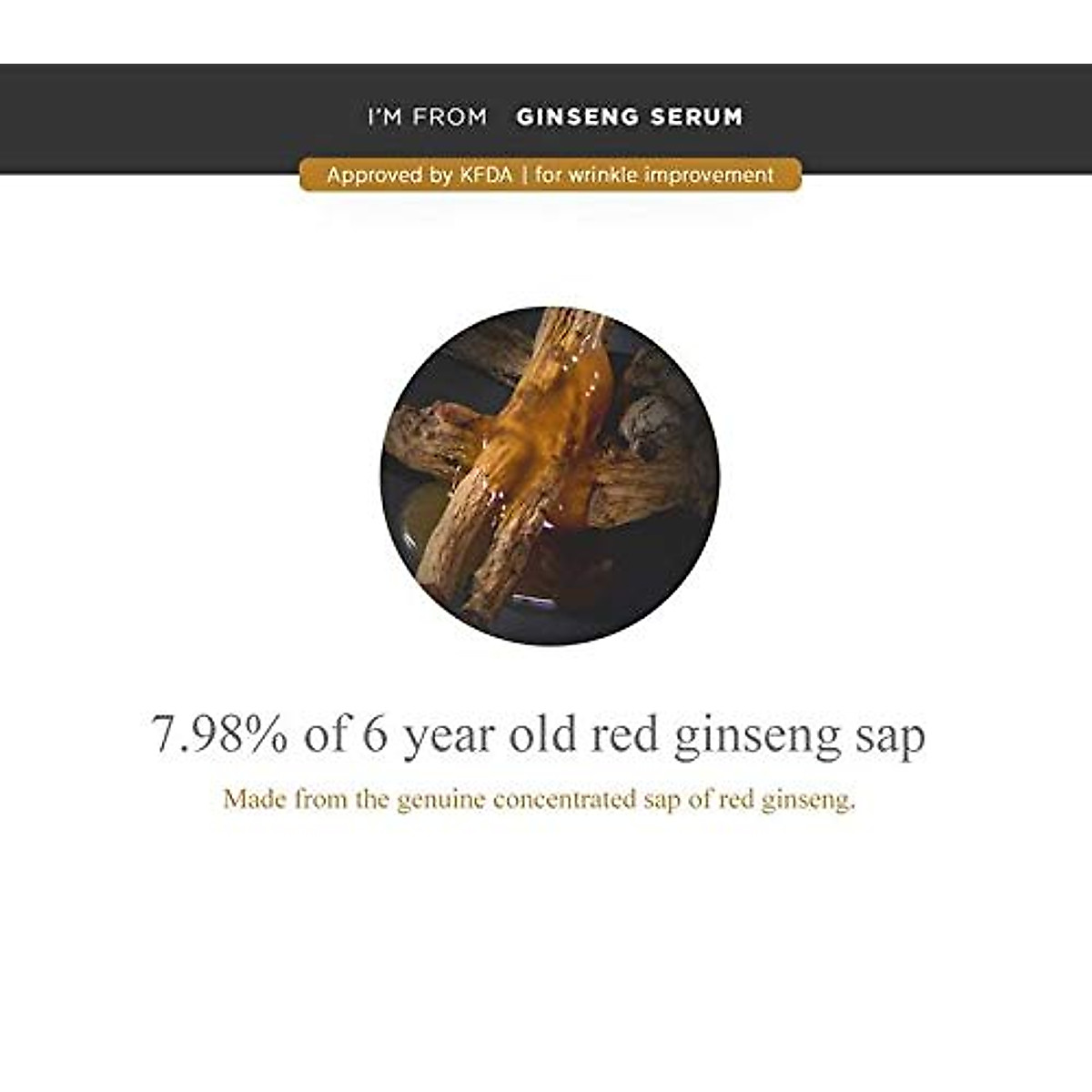 [I'M FROM] Ginseng Serum, 30ml, elasticity, anti-wrinkle, 7.98% ginseng extract