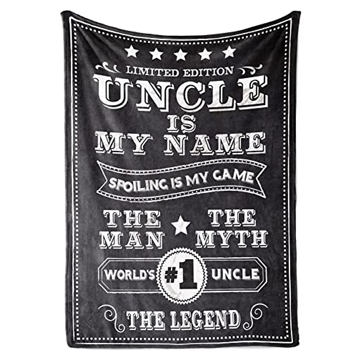 InnoBeta Gifts for Uncle, Throw Blanket for Uncle, Presents from Niece and Nephew for Christmas, Birthday, Father's Day - 50" x 65"