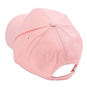 Foetest Cap Adjustable Baseball Cap Daddy Hat Headdress Dad-Cap Hat Sunhat Hip-Hop Flat Snapback Pink