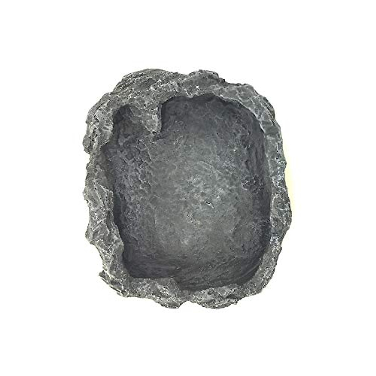 Shelltech Reptile Water Dish Food BowlTerrarium Bowl for Tortoise Frog Snake Gecko Lizard Spider Chameleon Scorpion (5.7" L x 4.7"W x 1.3" H)