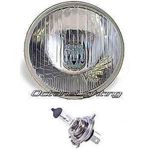 Octane Lighting 5-3/4" Halogen Semi Sealed Beam Headlight Conversion Headlamp 60/55W H4 Bulbs
