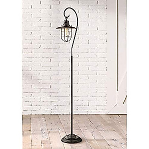 Lite Source Floor Lamps Ls-81456D/Brz Lanterna Ii Floor Lamp, Dark Bronze 58.5" x 9" x 13"