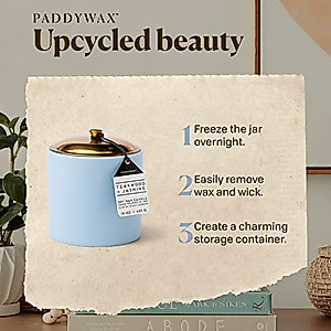 Paddywax Hygge Artisan Hand-Poured Scented Candle, 15-Ounce, Teakwood + Jasmine
